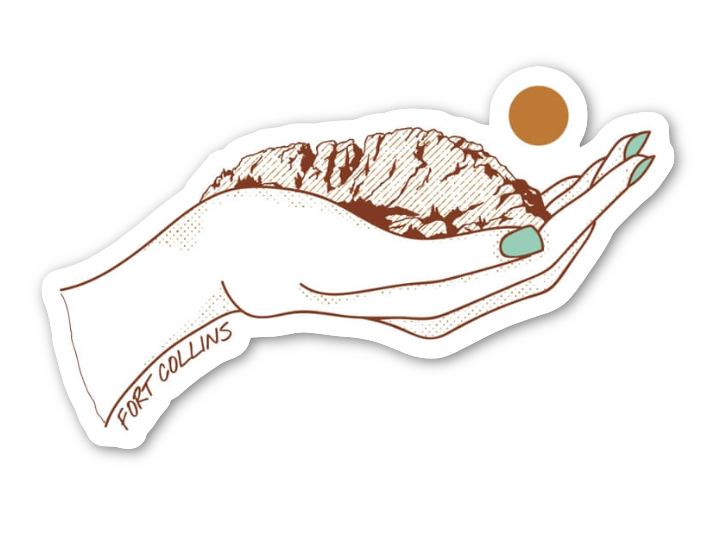 Horsetooth Hand Sticker – Kansas City Kitty